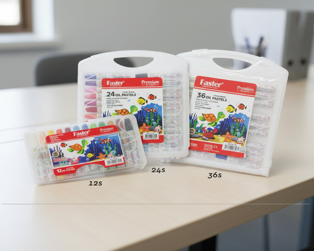 Faster Box Premier Oil Pastels 12'S/24'S/36'S