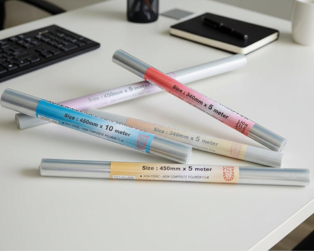 PP Book Wrapper 450mm (Clear/Emboss) - For A4 books